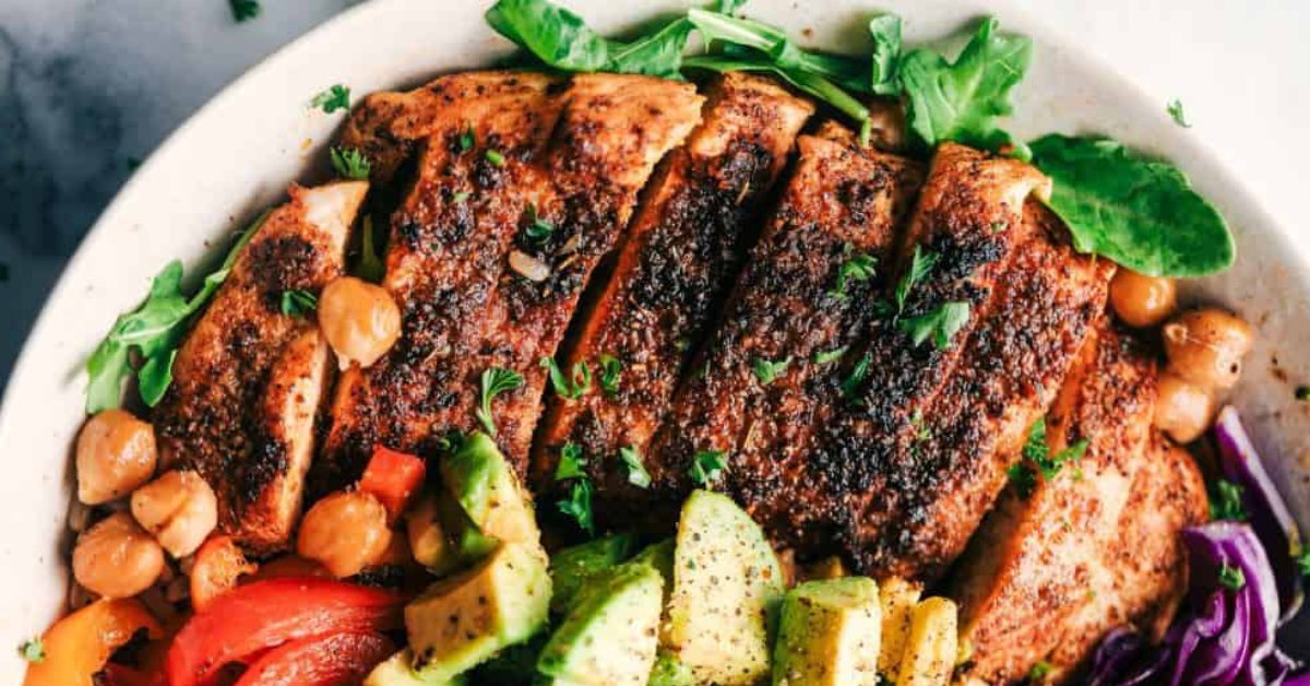 Blackened Chicken Avocado Power Bowl